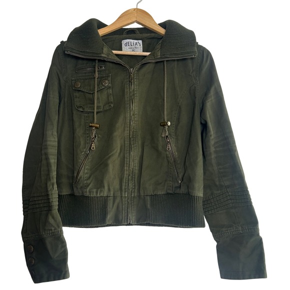 dELiA*s | Jackets & Coats | Vintage Y2k Delias Utility Bomber Jacket ...